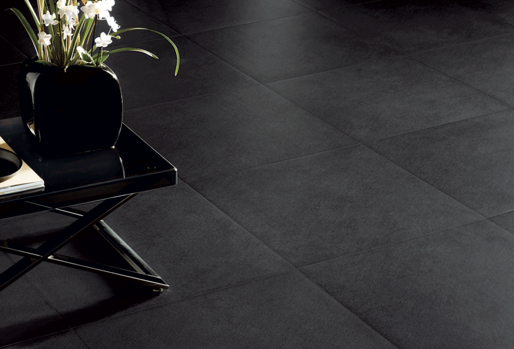 Ideas for designing a modern interior with black tiles