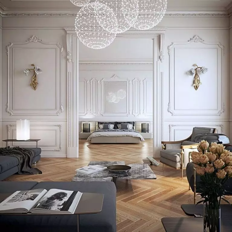 Neoclassical style: Ideas for interior design and decoration + photos