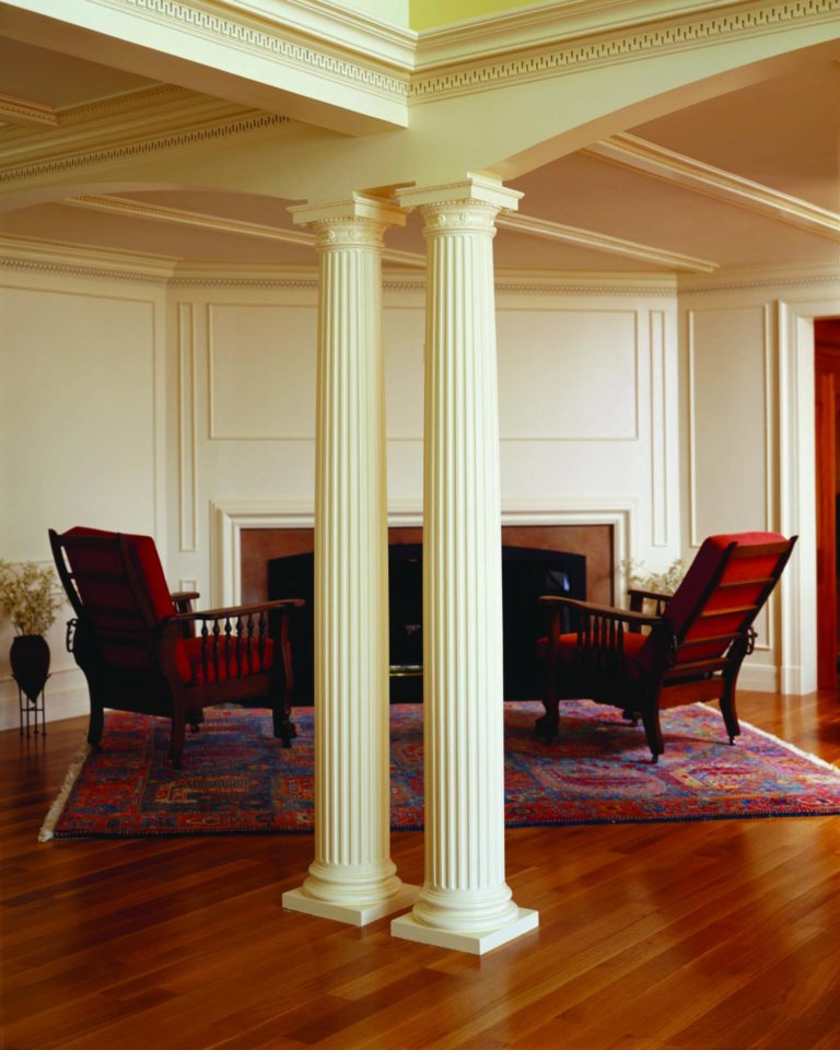 Columns in the interior: ideas, materials, selection of forms and ...