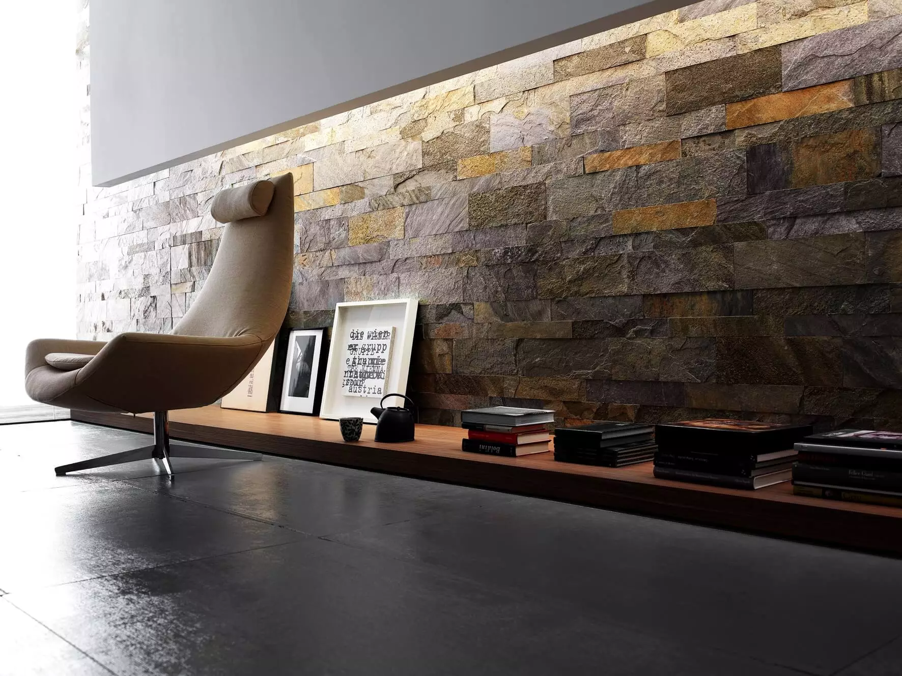 Natural stone for walls: a sophisticated solution for the interior ...
