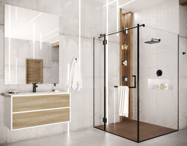 Bathroom with an open shower: design ideas - Hackrea