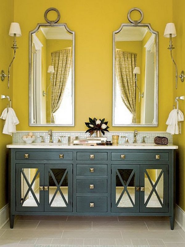 Mustard yellow bathroom design (9+ photos) - Hackrea, 2024