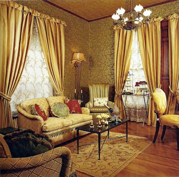 Yellow curtains: types, patterns, color combinations and design ideas ...