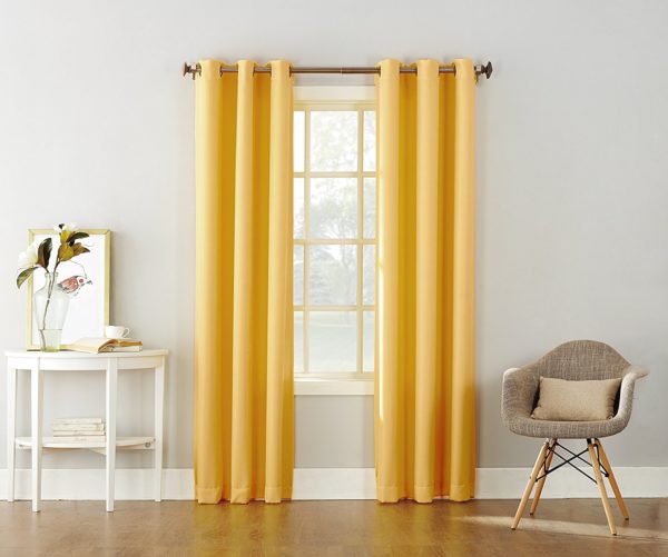 Yellow curtains: types, patterns, color combinations and design ideas ...