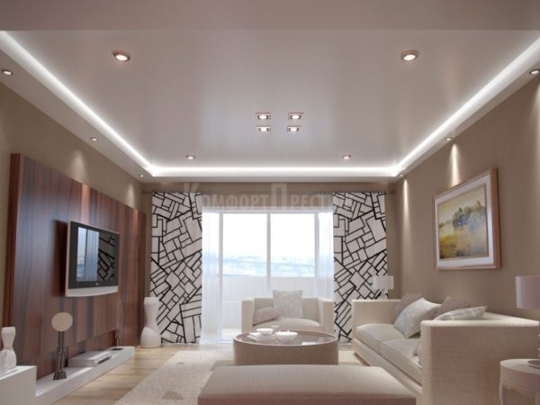 Stretch ceiling: features, pros and cons, and design ideas - Hackrea