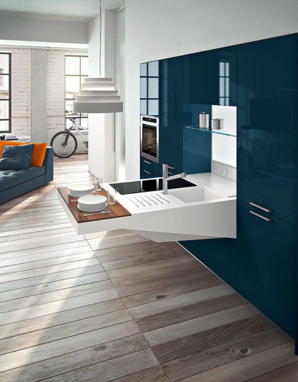 Square kitchen: layout and design ideas - Hackrea