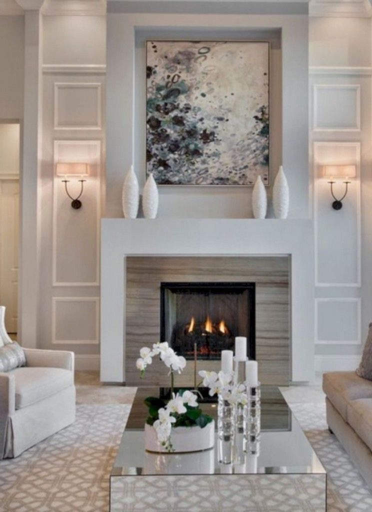 Fireplace accent wall: materials, colors, and design ideas - Hackrea
