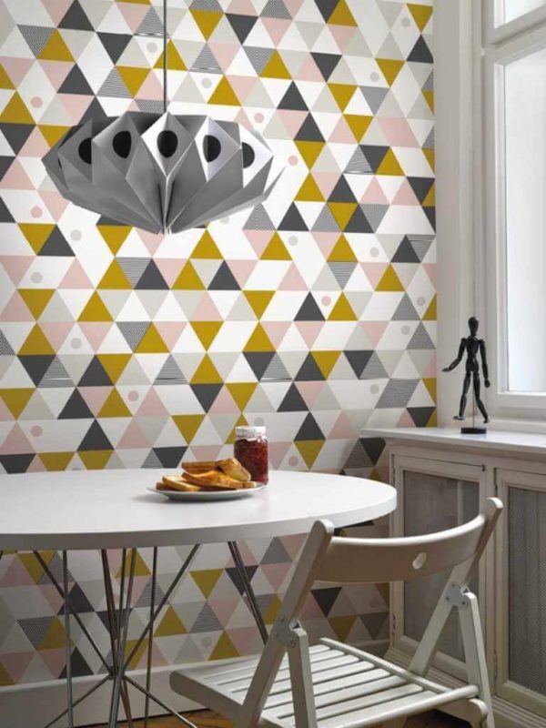 Geometric accent wall ideas (75+ Photos) - Hackrea