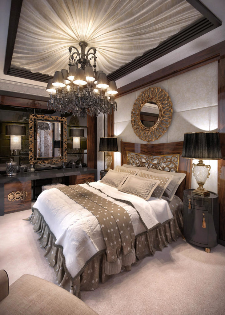 Art Deco bedroom: useful tips and glamorous design ideas with photos ...