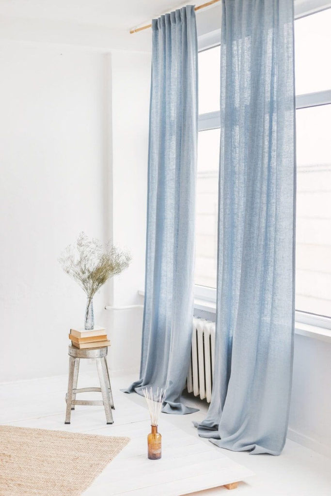 Gorgeous blue curtain ideas for any space within your interior ...