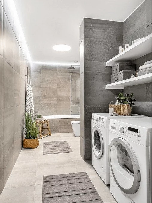 Bathroom Laundry Combo: Tips, Ideas, and Photos - Hackrea