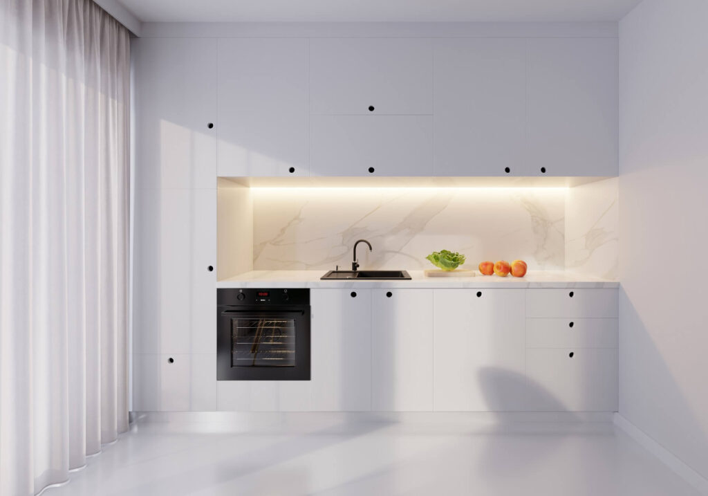 Practical And Stylish Design For A 100 Square Foot Kitchen - Hackrea