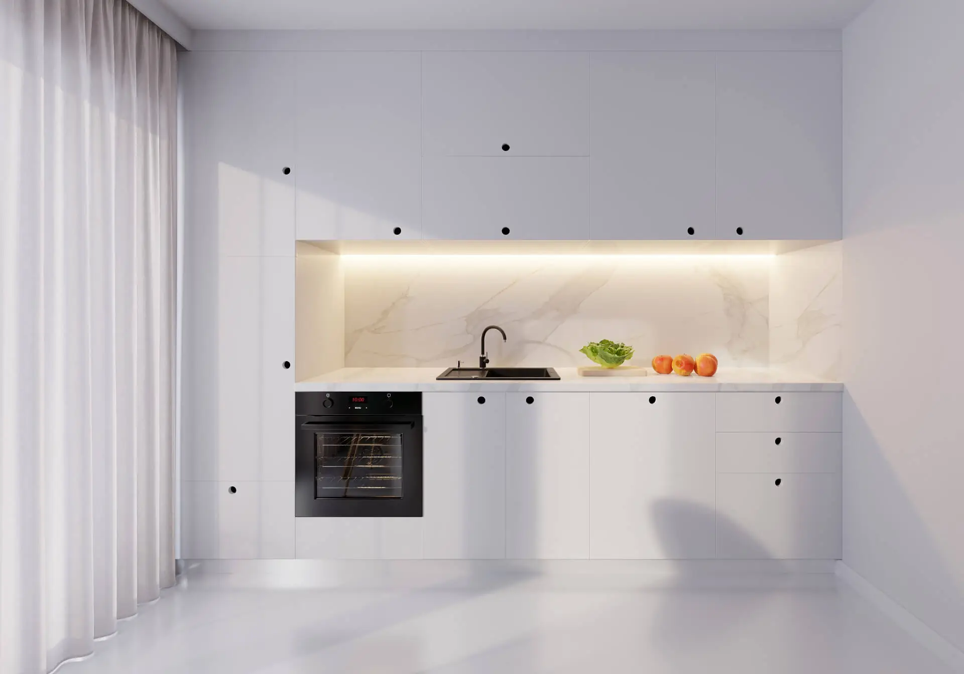 Practical And Stylish Design For A 100 Square Foot Kitchen - Hackrea